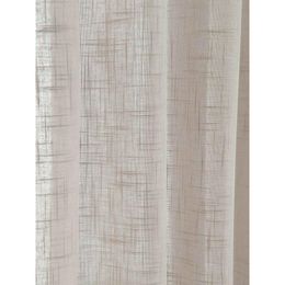 Svanefors Fertigvorhang Otila, Beige, Textil, Uni, 125x250 cm, Oeko-Tex&reg; Standard 100, Wohntextilien, Gardinen & Vorh&auml;nge, Fertiggardinen, Fertiggardinen