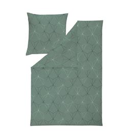 Estella Bettw&auml;sche Atelier, Gr&uuml;n, Textil, Graphik, 135x200 cm, Textiles Vertrauen - Oeko-Tex&reg;, hautfreundlich, Schlaftextilien, Bettw&auml;sche, Bettw&auml;sche, Satin-Bettw&auml;sche