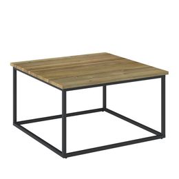 Ambia Garden Loungetisch, Akazie, Holz, Metall, Akazie, vollmassiv, rechteckig, 80x80x45 cm, FSC 100%, wetterfest, Loungem&ouml;bel, Loungetische