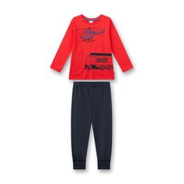 Sanetta Schlafanzug Jungen Gr&ouml;&szlig;e 140 blau / marine / rot
