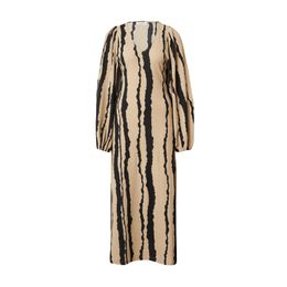 Modstr&ouml;m Modstr&ouml;m Kleid 'Harland' Damen Gr&ouml;&szlig;e 34 beige / schwarz Winterkleid