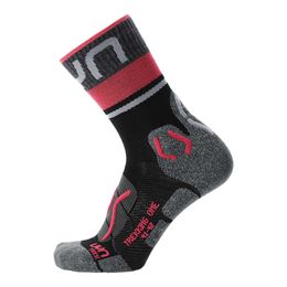 uyn Sportsocken Damen Gr&ouml;&szlig;e 35/36 grau / rot / wei&szlig;