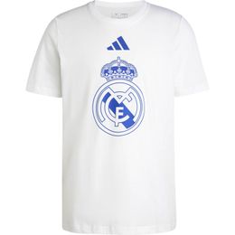 Adidas Real Madrid T-Shirt Herren - wei&szlig; - Gr. XXL - Baumwolle