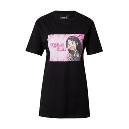 Merchcode Shirt 'Girls Win' Damen Gr&ouml;&szlig;e M grau / pink / rosa / schwarz / wei&szlig;