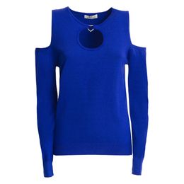 Influencer Pullover Damen Gr&ouml;&szlig;e S royalblau