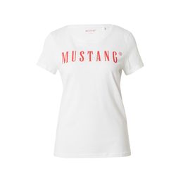 Mustang T-Shirt 'Alma' Damen Gr&ouml;&szlig;e XXXL blutrot / wei&szlig;