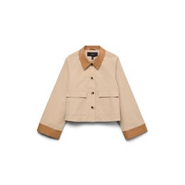 V&eacute;ro Moda Vero Moda Jacke 'VMVIC' Damen Gr&ouml;&szlig;e L creme / sepia