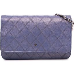 Chanel Hobo Bags - CC Calfskin Double Stitched Wallet on Chain - Gr. unisize - in Blau - f&uuml;r Damen
