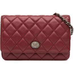 Chanel Hobo Bags - CC Quilted Caviar Wallet on Chain - Gr. unisize - in Rot - f&uuml;r Damen