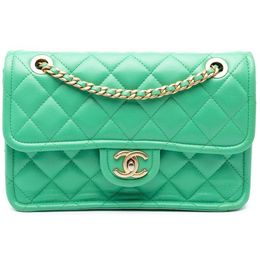 Chanel Hobo Bags - Medium Quilted Caviar Sweet Flap - Gr. unisize - in Gr&uuml;n - f&uuml;r Damen