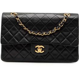 Chanel Hobo Bags - Medium Classic Lambskin Double Flap - Gr. unisize - in Schwarz - f&uuml;r Damen