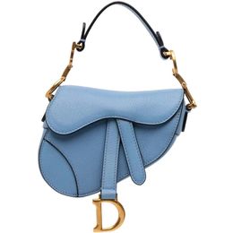 Christian Dior Hobo Bags - Micro Goatskin Saddle Bag - Gr. unisize - in Blau - f&uuml;r Damen