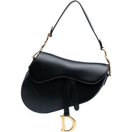 Christian Dior Hobo Bags - Mini Leather Saddle Bag - Gr. unisize - in Schwarz - f&uuml;r Damen