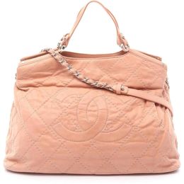 Chanel Hobo Bags - Large CC Quilted Suede Sea Hit Tote - Gr. unisize - in Gold - f&uuml;r Damen