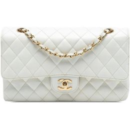 Chanel Hobo Bags - Medium Classic Caviar Double Flap - Gr. unisize - in Wei&szlig; - f&uuml;r Damen