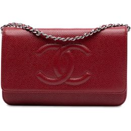 Chanel Hobo Bags - CC Caviar Wallet On Chain - Gr. unisize - in Rot - f&uuml;r Damen