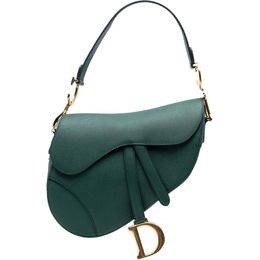 Christian Dior Hobo Bags - Mini Grained Calfskin Saddle Bag - Gr. unisize - in Gr&uuml;n - f&uuml;r Damen