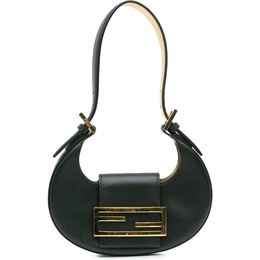 Fendi Hobo Bags - Mini Leather Cookie Hobo - Gr. unisize - in Schwarz - f&uuml;r Damen