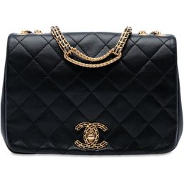 Chanel Hobo Bags - Quilted Lambskin On And On Chain Flap - Gr. unisize - in Schwarz - f&uuml;r Damen