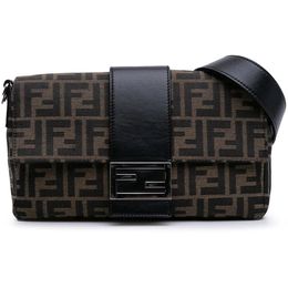 Fendi Hobo Bags - Zucca Canvas Convertible Baguette Satchel - Gr. unisize - in Braun - f&uuml;r Damen
