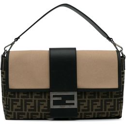 Fendi Hobo Bags - Large Zucca Canvas Convertible Belt Baguette - Gr. unisize - in Braun - f&uuml;r Damen