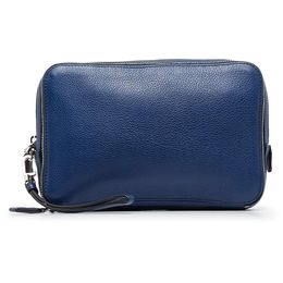 Prada Clutches - Vitello Daino Clutch Bag - Gr. unisize - in Blau - f&uuml;r Damen
