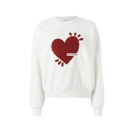 Only Sweatshirt 'ONLTAMMIE' Damen Gr&ouml;&szlig;e L rot / wei&szlig;
