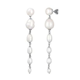 Elli Earrings 'Perle' female Silver size One Size