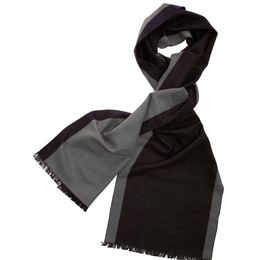 Posh Gear Schal 'Bicolor' Herren Gr&ouml;&szlig;e 180x30 cm schwarz