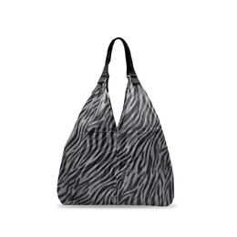 Grippyglow Handtasche 'grippyglow Mesh Bag im Zebra Print' Damen Gr&ouml;&szlig;e 48 cm hellgrau