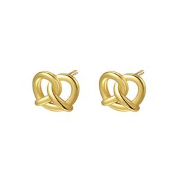 Hey Happiness Earrings 'Pretzel Delight' female Gold size One Size