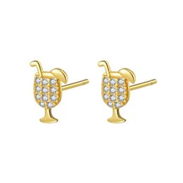 Hey Happiness Earrings 'Cheers Charm' female Gold size One Size