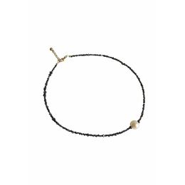 Gemshine Kette Damen Gr&ouml;&szlig;e 45 gold / schwarz / perlwei&szlig;