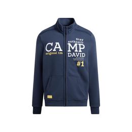 CAMP DAVID Sweatjacke Herren Gr&ouml;&szlig;e XXXL navy / gelb / wei&szlig;
