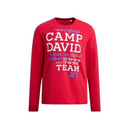 CAMP DAVID Shirt male Red size S