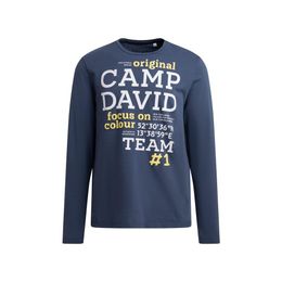 CAMP DAVID Shirt male Blue size XL