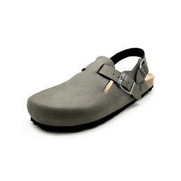 THIES Clogs 'THIES 1856 Eco Bio Backstrap Clog' Damen Gr&ouml;&szlig;e 37 stone
