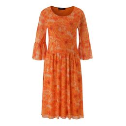 Aniston SELECTED Kleid Damen Gr&ouml;&szlig;e 42 hummer / neonorange / hellorange Winterkleid