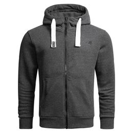 Alessandro Salvarini Zip-Up Hoodie male Grey size XXL