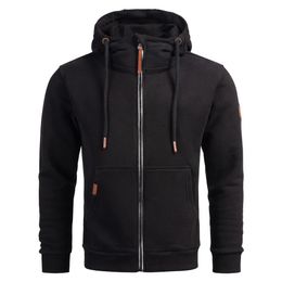 Alessandro Salvarini Zip-Up Hoodie 'Geenio' male Black size XXL