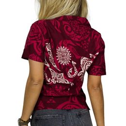 King Kameha Blouse 'Maori Chest' female Red size 4XL