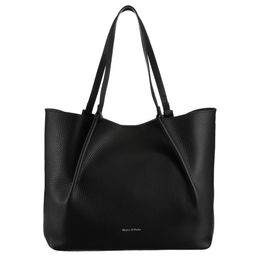 Damen Shopper "Belli", MARC O'POLO ACCESSORIESschwarz, Leder, Taschen, gro&szlig;e Damen Umh&auml;ngetasche, Einkaufstasche, Schultertasche
