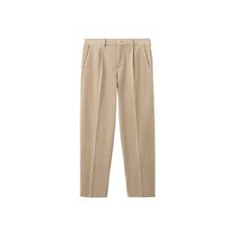 Mango Man Pleated Pants 'Portici' male Beige size 48