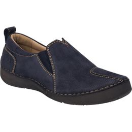 Josef Seibel Damen Slipper "Fergey 49, ocean", Gr. 42, blau, Obermaterial: 100% Rindsleder Leather cow., Schuhe