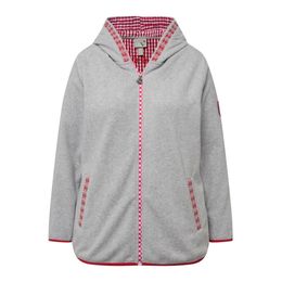 Ulla Popken Fleece Jacket female Grey size 50-52