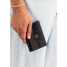 Damen Geldb&ouml;rse "Combat Label Wallet", schwarz, Alpha Industries, Obermaterial: 50% Nylon, 50% Polyester, Futter: 100% Nylon, Kleinlederwaren