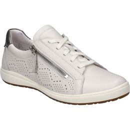 Josef Seibel Damen Sneaker "Caren 65, weiss-platin", Gr. 40, wei&szlig;, Obermaterial: 100% Rindsleder Leather cow., Schuhe