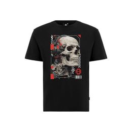 Oldskull T-Shirt 'Xtreme futuristic skull headphones graphic' Herren Gr&ouml;&szlig;e XXL schwarz