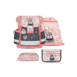 Belmil Schulranzen Set Classy Ergonomisch Set Jungen Gr&ouml;&szlig;e One Size pinkmeliert