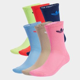 Herren Sportsocken "TR CREW S 6P", adidas originals, Gr. Sash blau, night indigo, lucid rot, Obermaterial: 65% Baumwolle, 31% Polyester, 3% Elasthan,